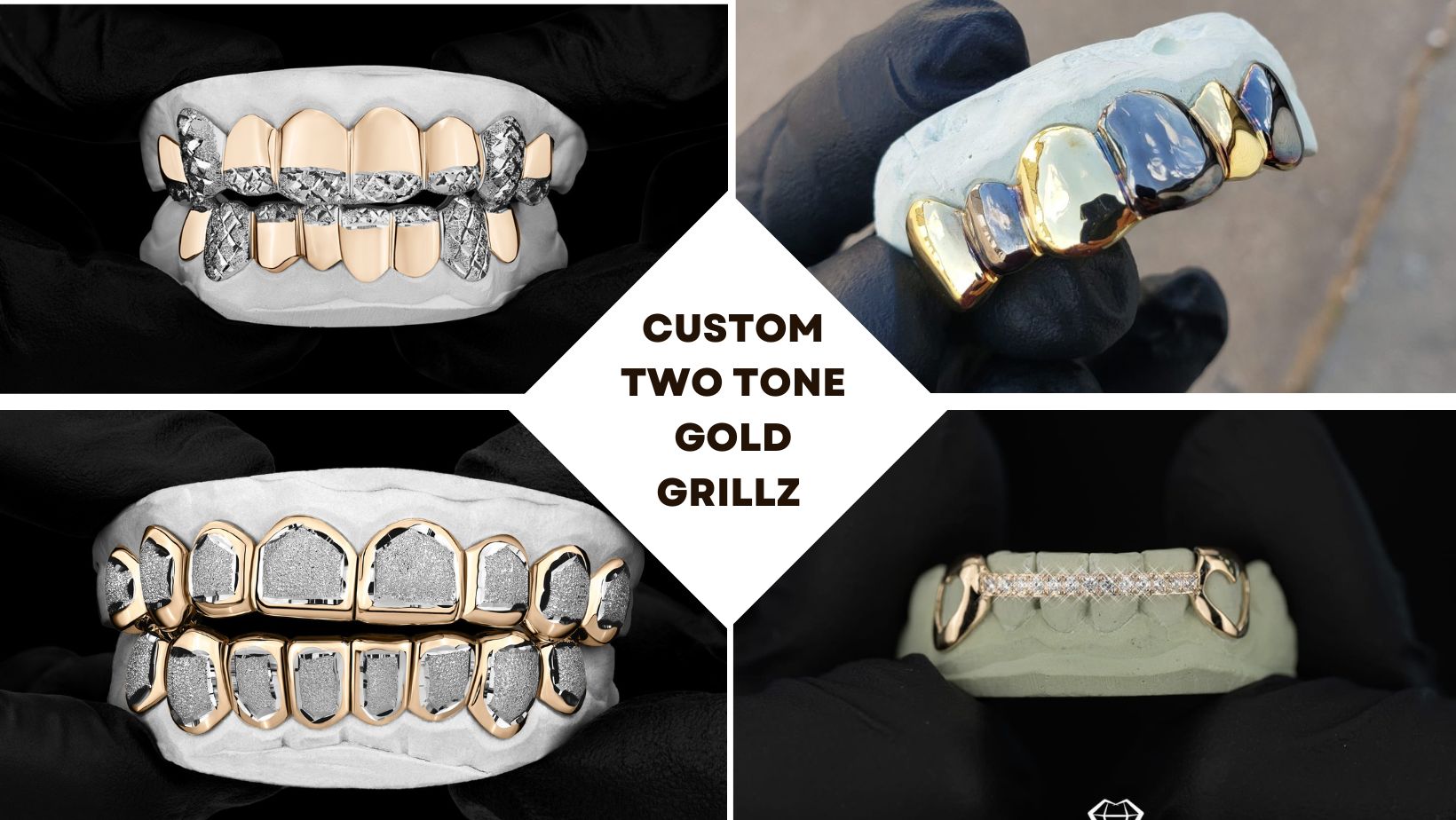 Custom Two Tone Gold Grillz and Diamond Grillz – Get Yours Now!
