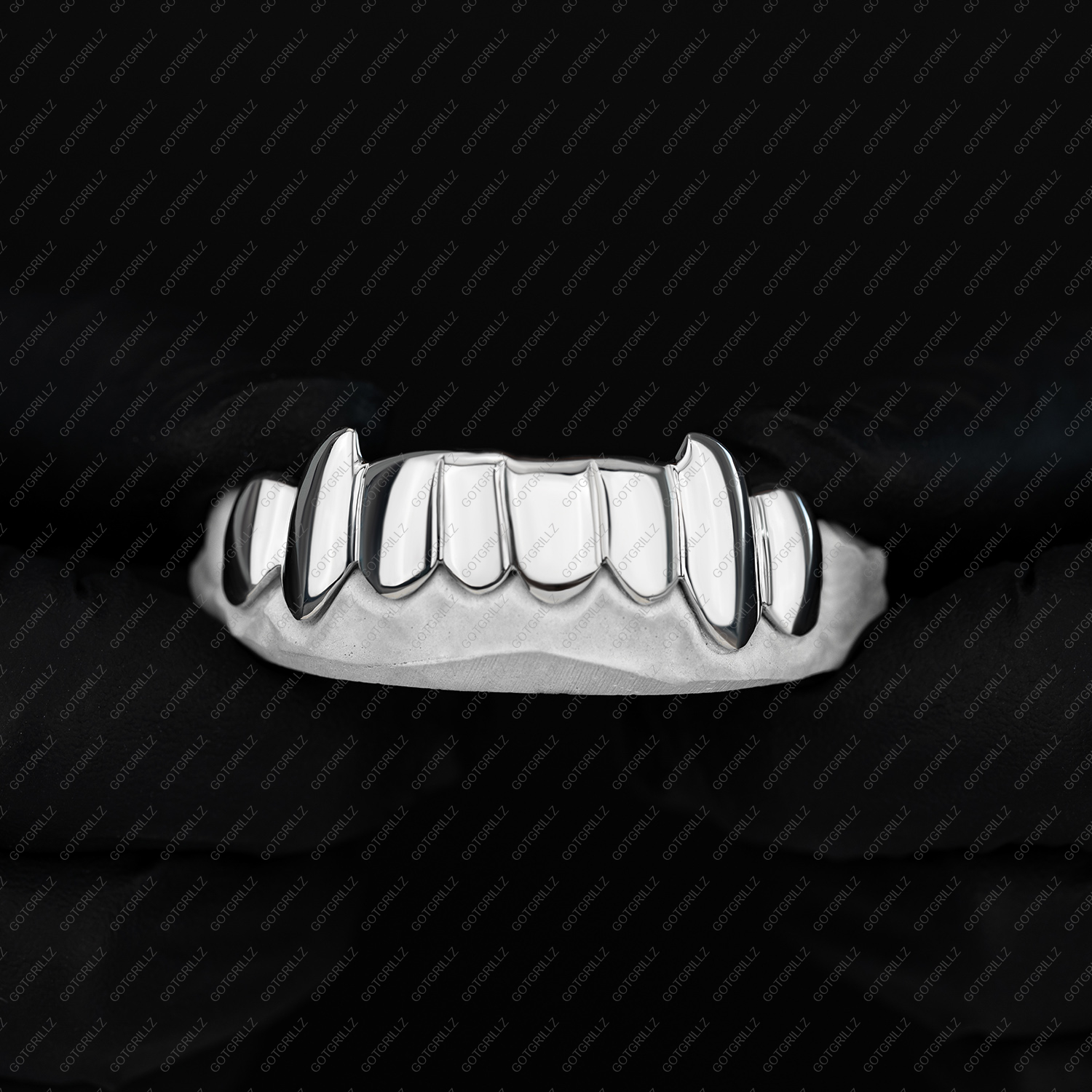 White Gold Teeth Grills